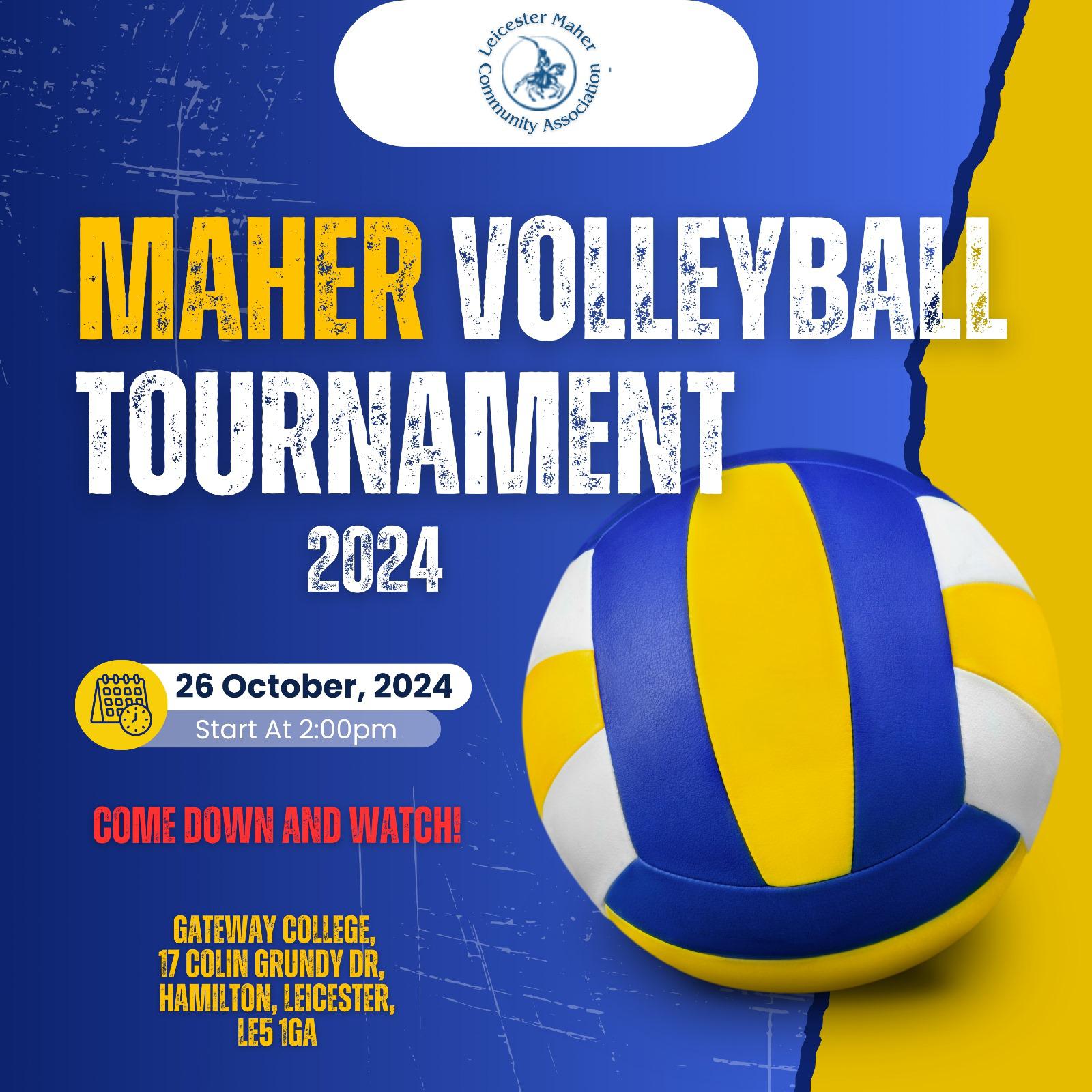Maher Volleyball Tournament 2024 – Maher Community Association Leicester